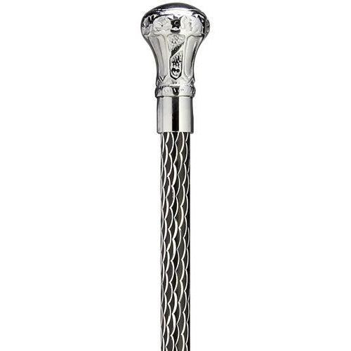 Chrome Etched Cane – The Walking Cane Store